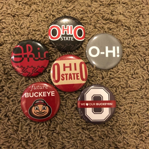Accessories | The Ohio State University Button Pins | Poshmark